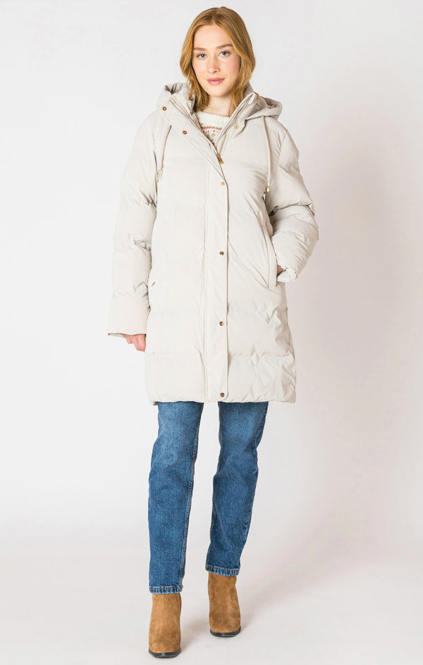 Hooded Puffer Coat - Birch – Ulla-La Boutique