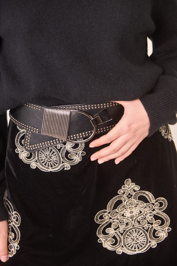 Studded Asymmetrical Belt – Ulla-La Boutique